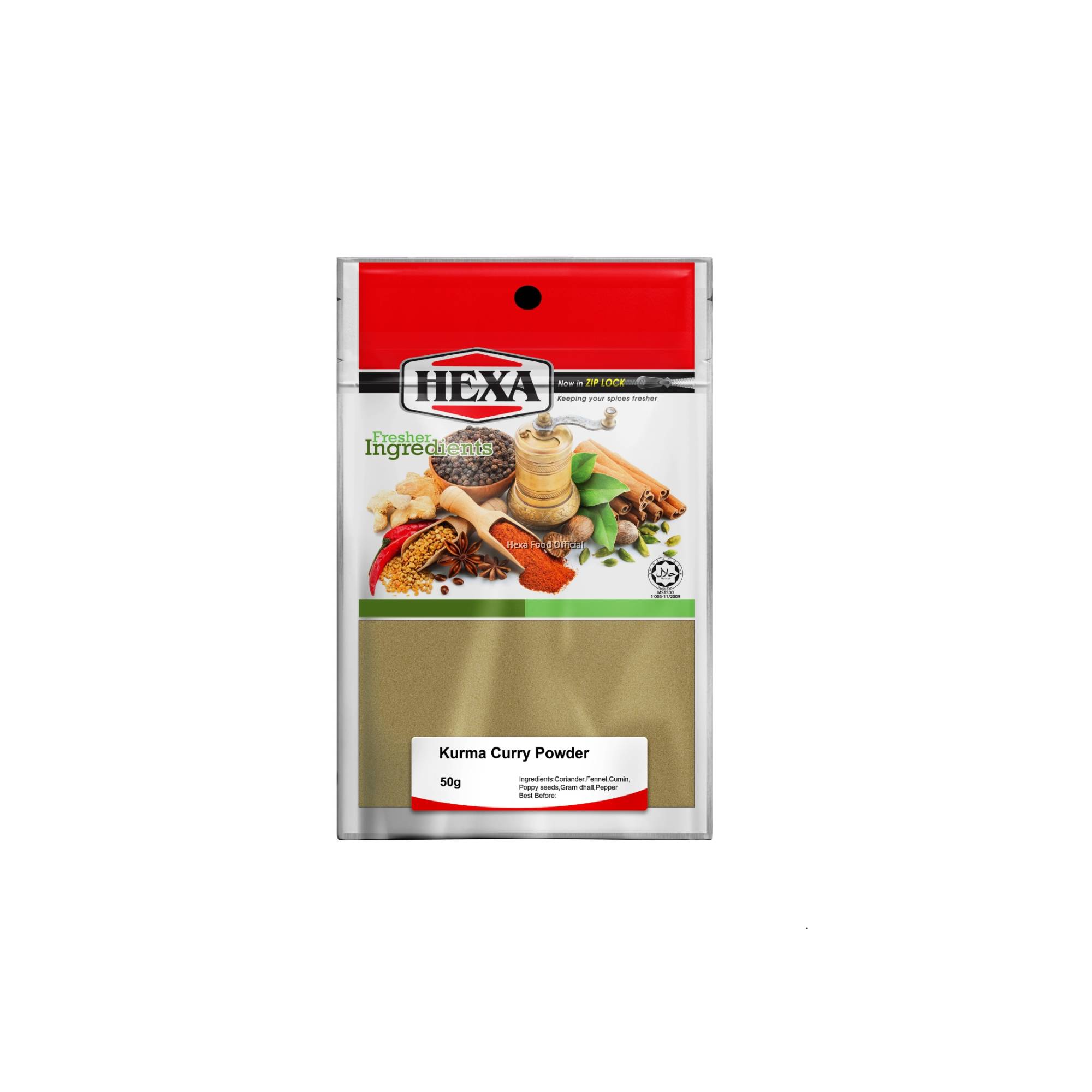 HEXA HALAL Kurma Curry Powder 50gm