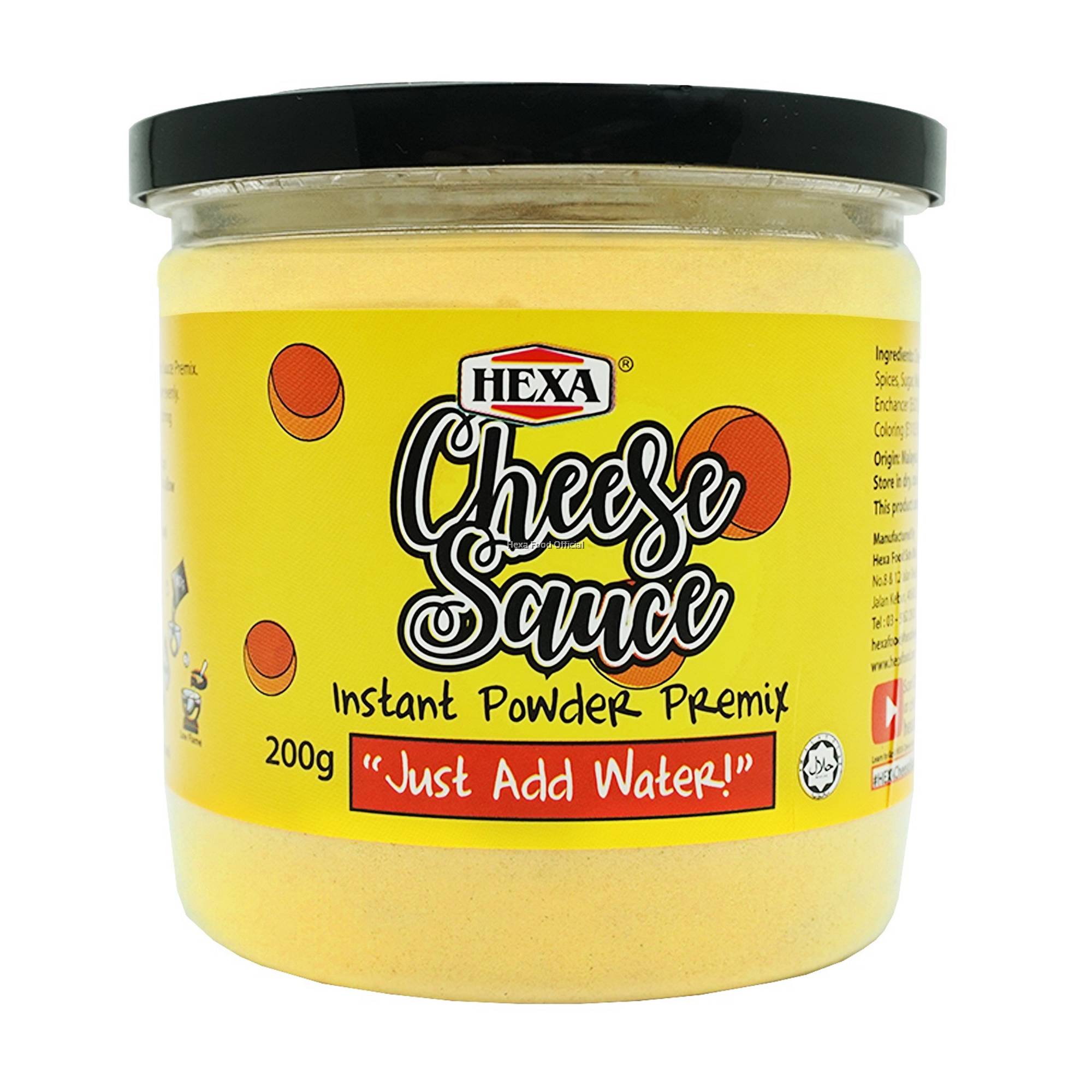HEXA HALAL Cheese Sauce Premix (Original) + (Jalapeno) 200gm