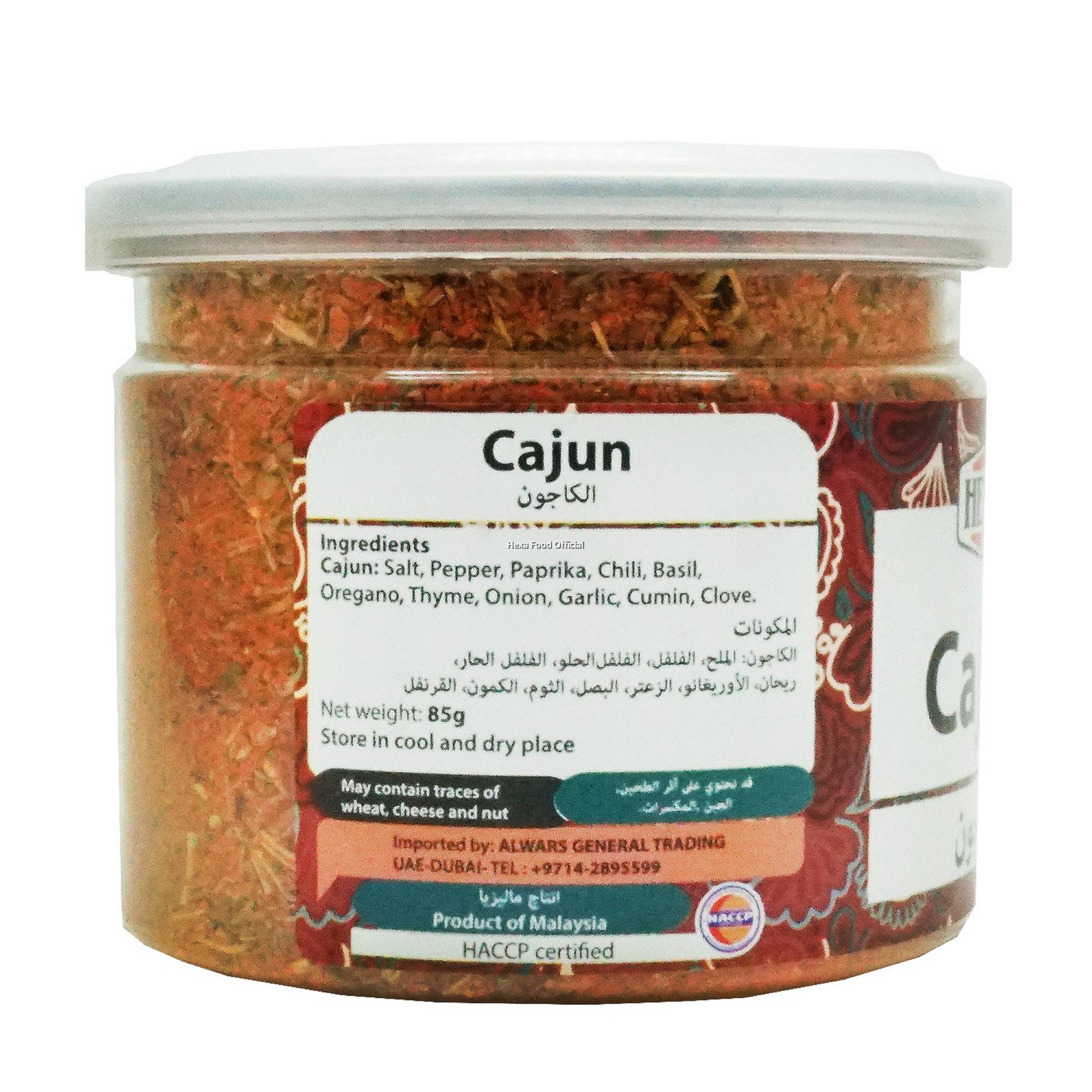 HEXA HALAL Cajun Spice Bottle 85gm