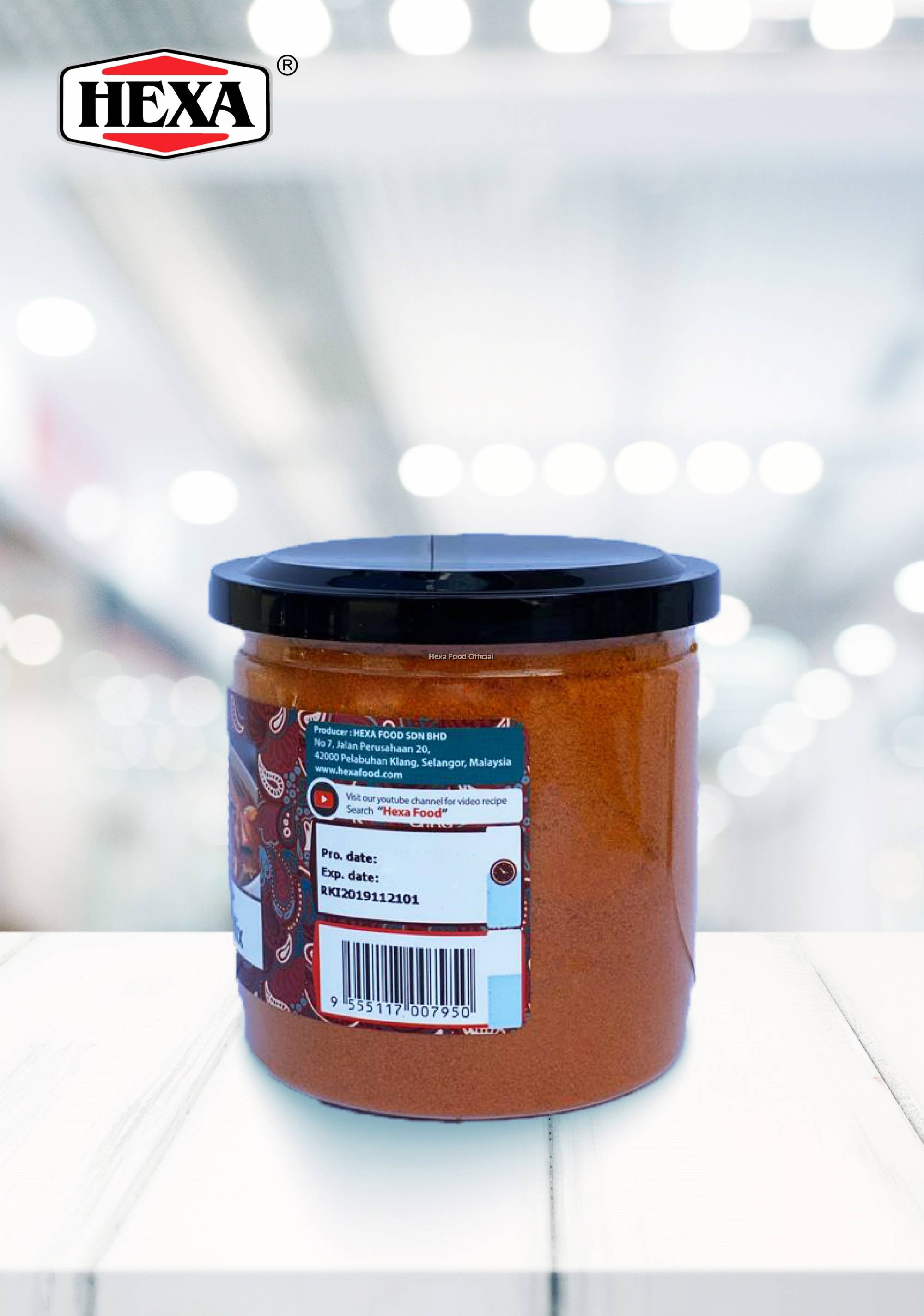 HEXA Fish Curry Powder 170gm Bottle