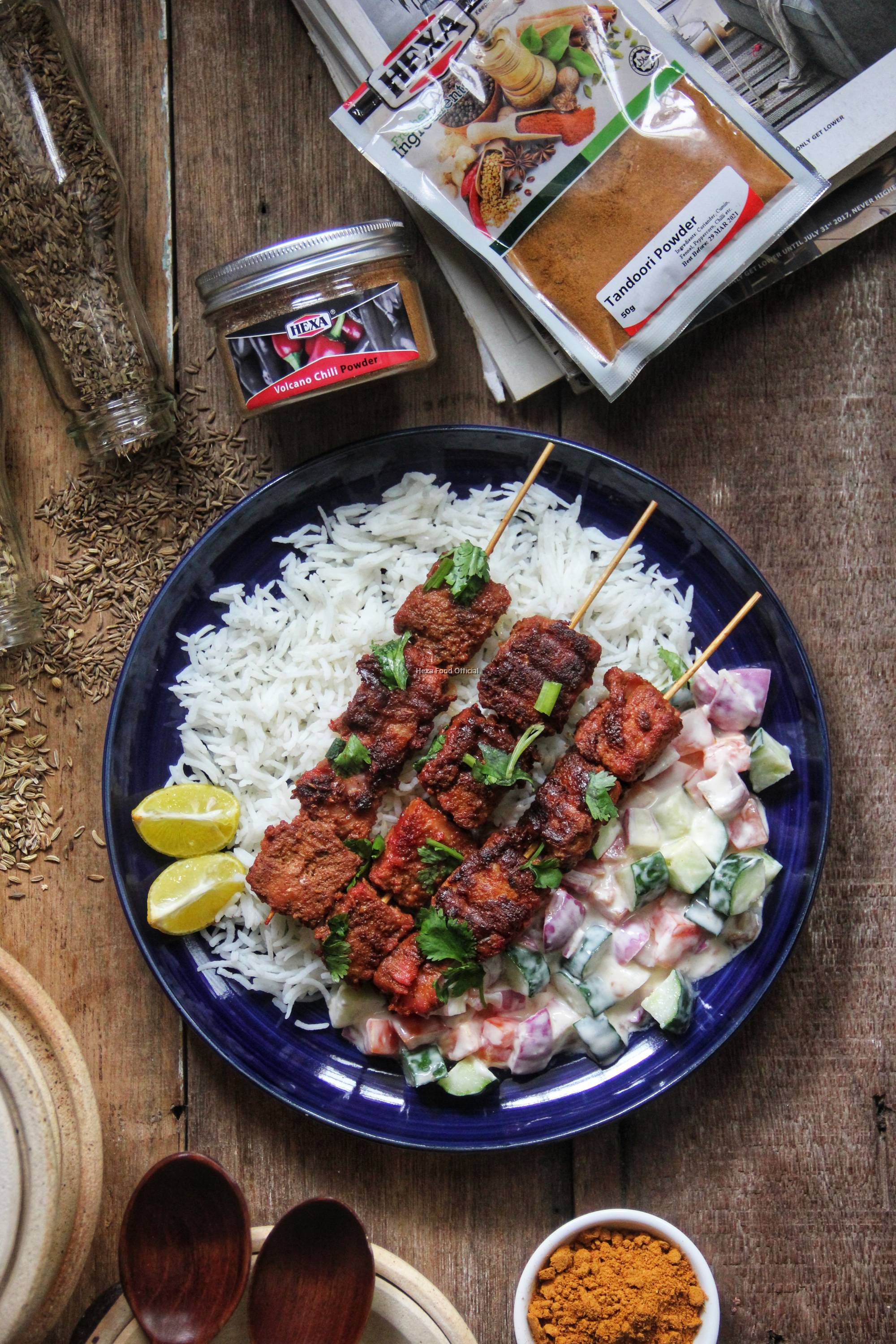 HEXA HALAL Ayam Goreng Berempah 150gm HEXA HALAL Volcano Chili Powder 70gm