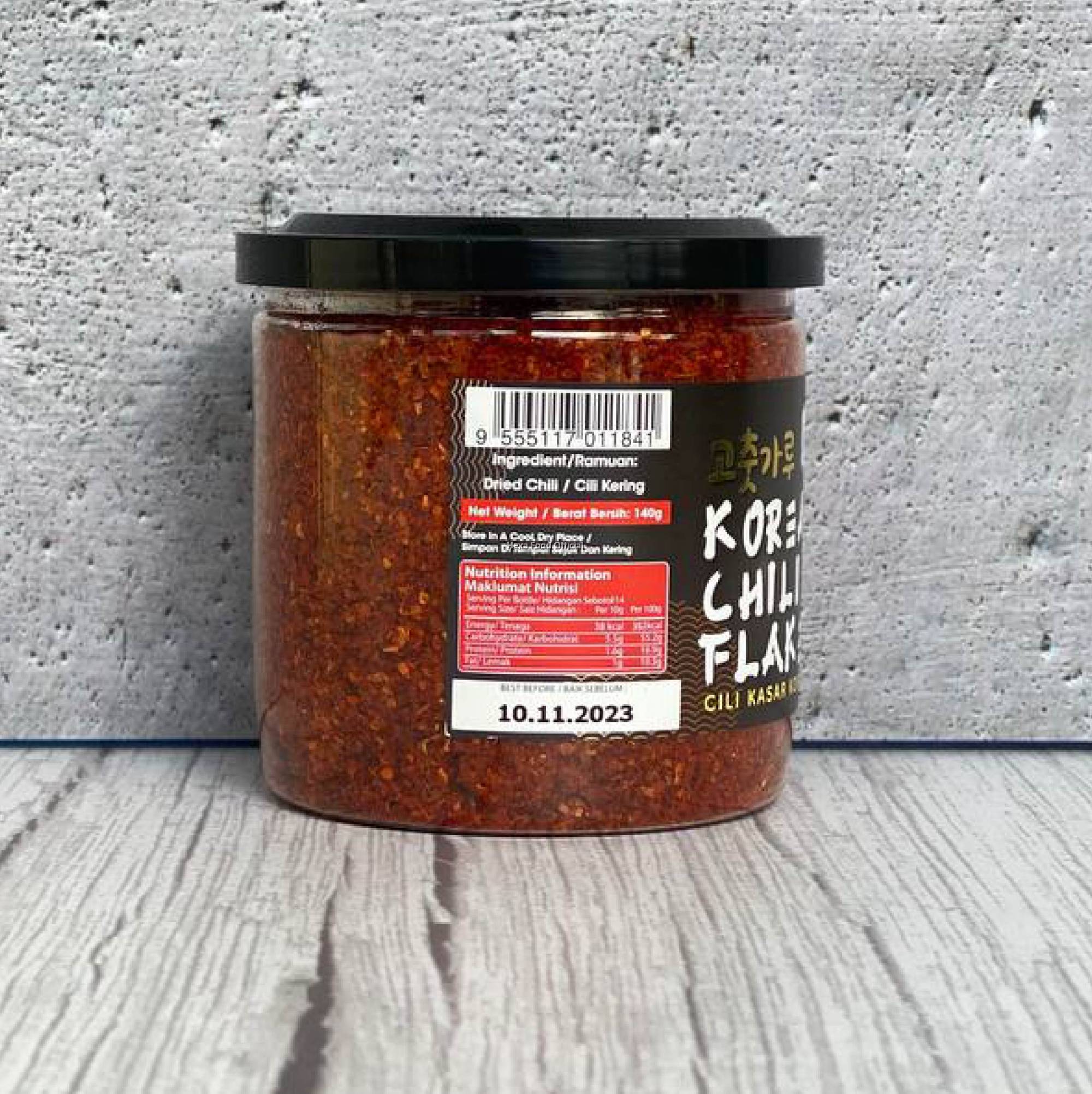 HEXA Korean Chili Flakes #107 140gm Bottle