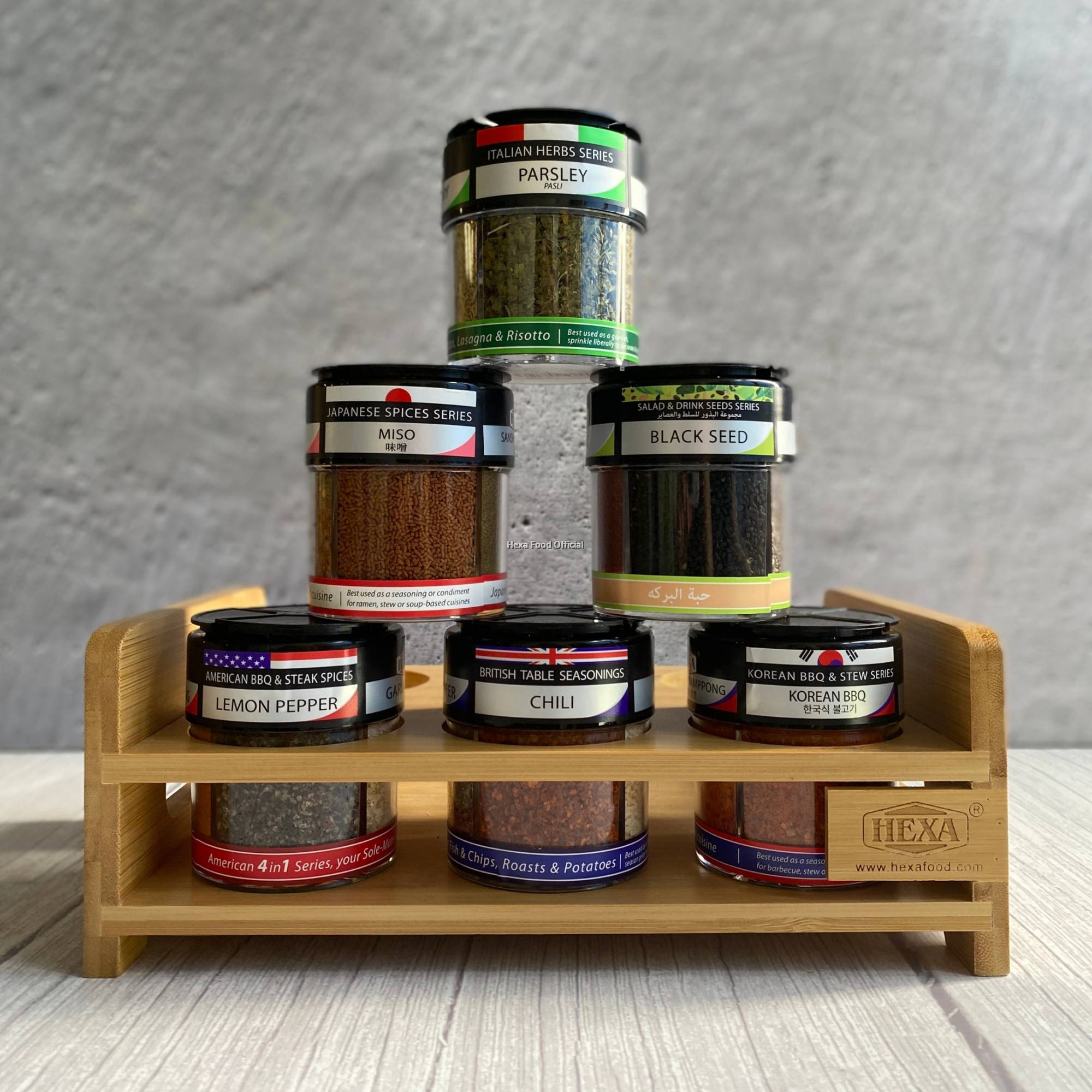 HEXA CNY Gift Sets Spices 4 In 1 Series 6 Bottles