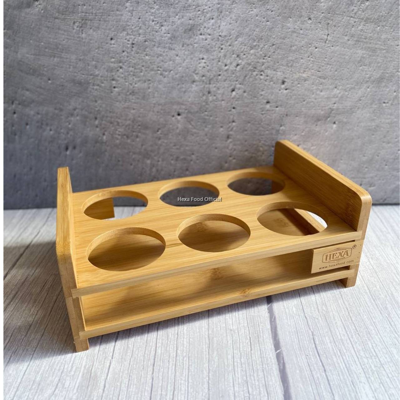 HEXA Wooden Sets Spices 4 In 1 Series 6 Bottles