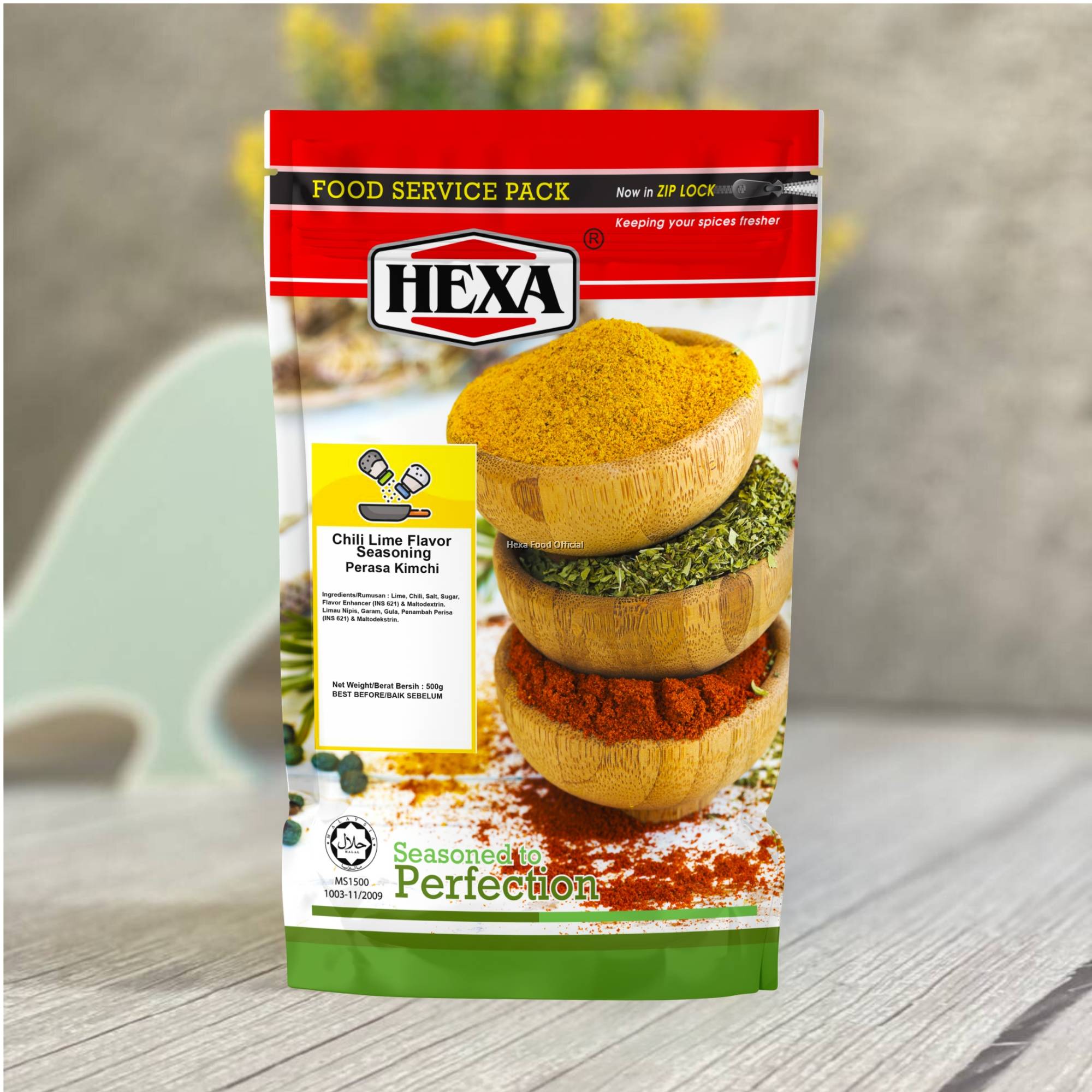 HEXA HALAL Chili Lime Flavor Seasoning 500gm