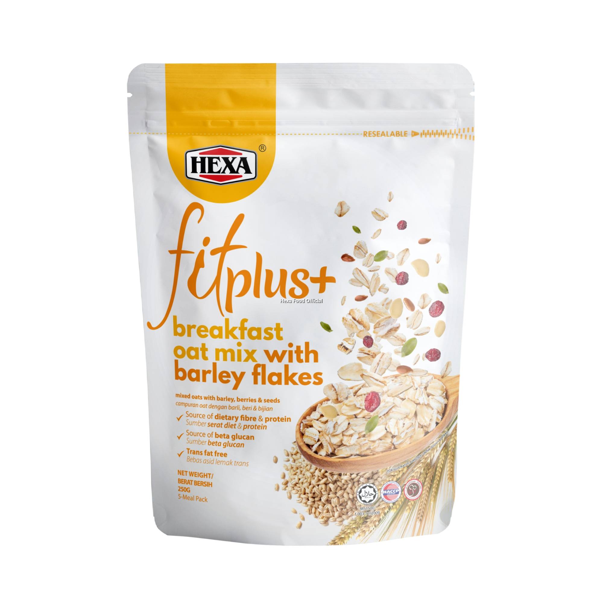 HEXA Fit Plus Breakfast Oat Mix with Barley Flakes 250g
