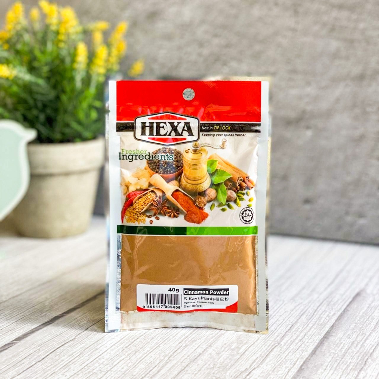 HEXA HALAL Indonesia Cassia Cinnamon Powder 40gm