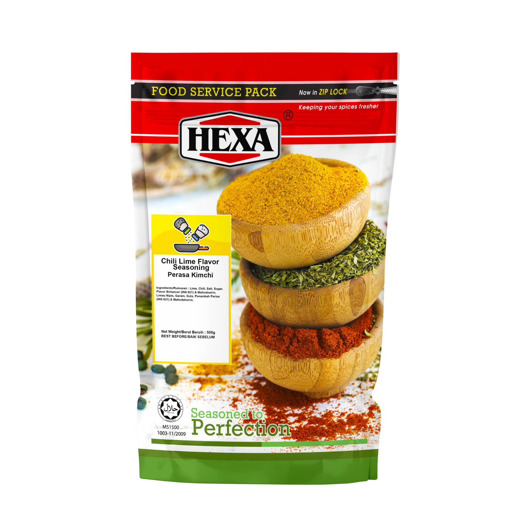 HEXA HALAL Chili Lime Flavor Seasoning 500gm